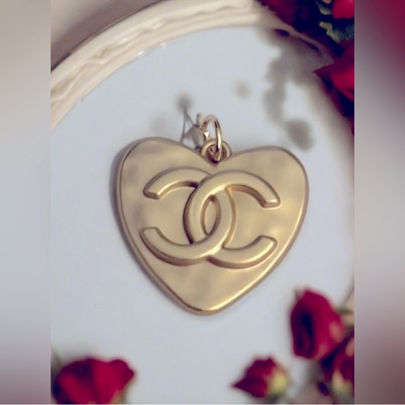 CHANEL | Jewelry | Authentic Upcycled Heart Pendant | Poshmark